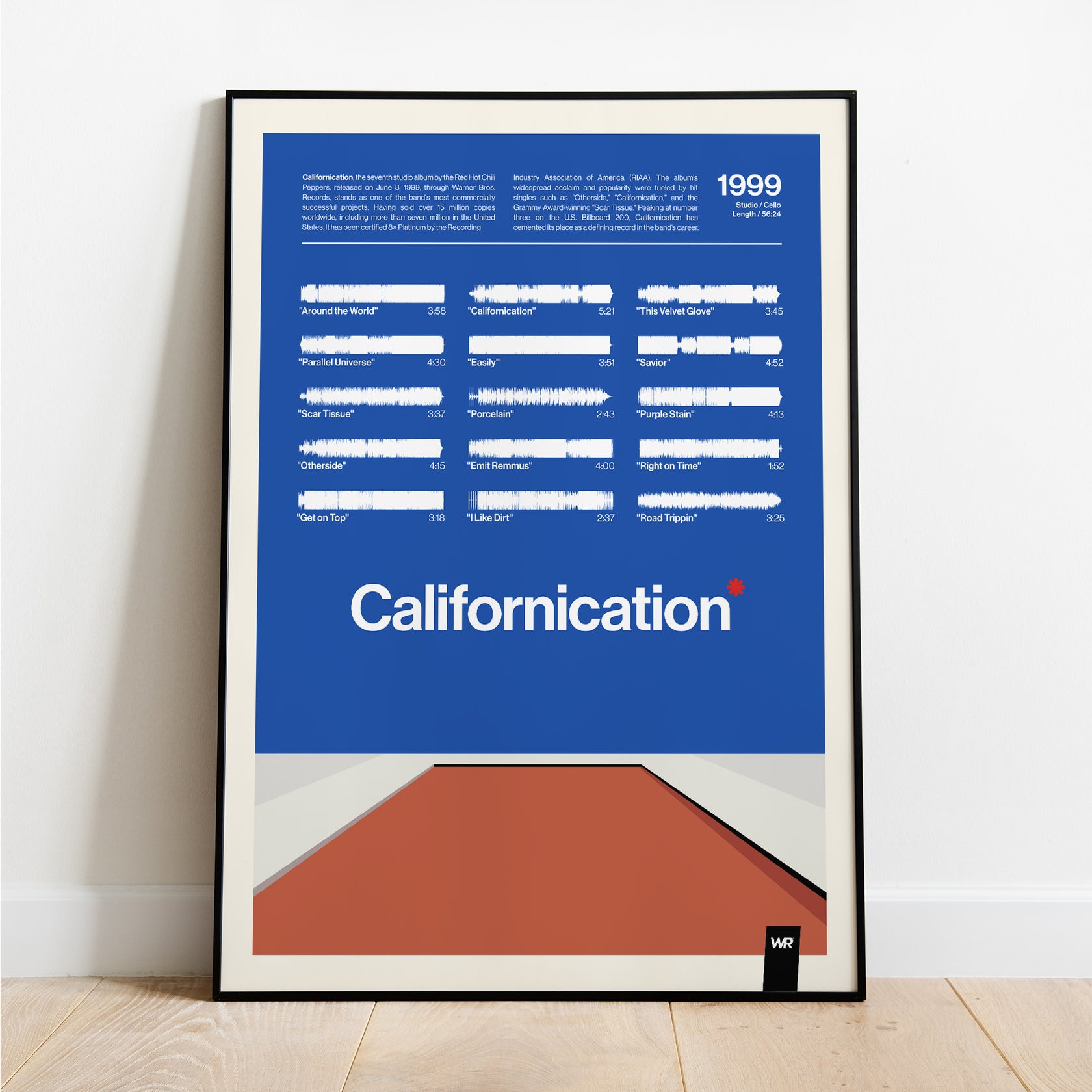 "Californication" by Red Hot Chili Peppers | Soundwave Art Poster – The ...