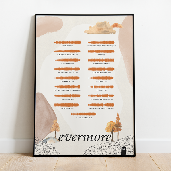 "Evermore" | Soundwave Art Poster Print – The Wav Room