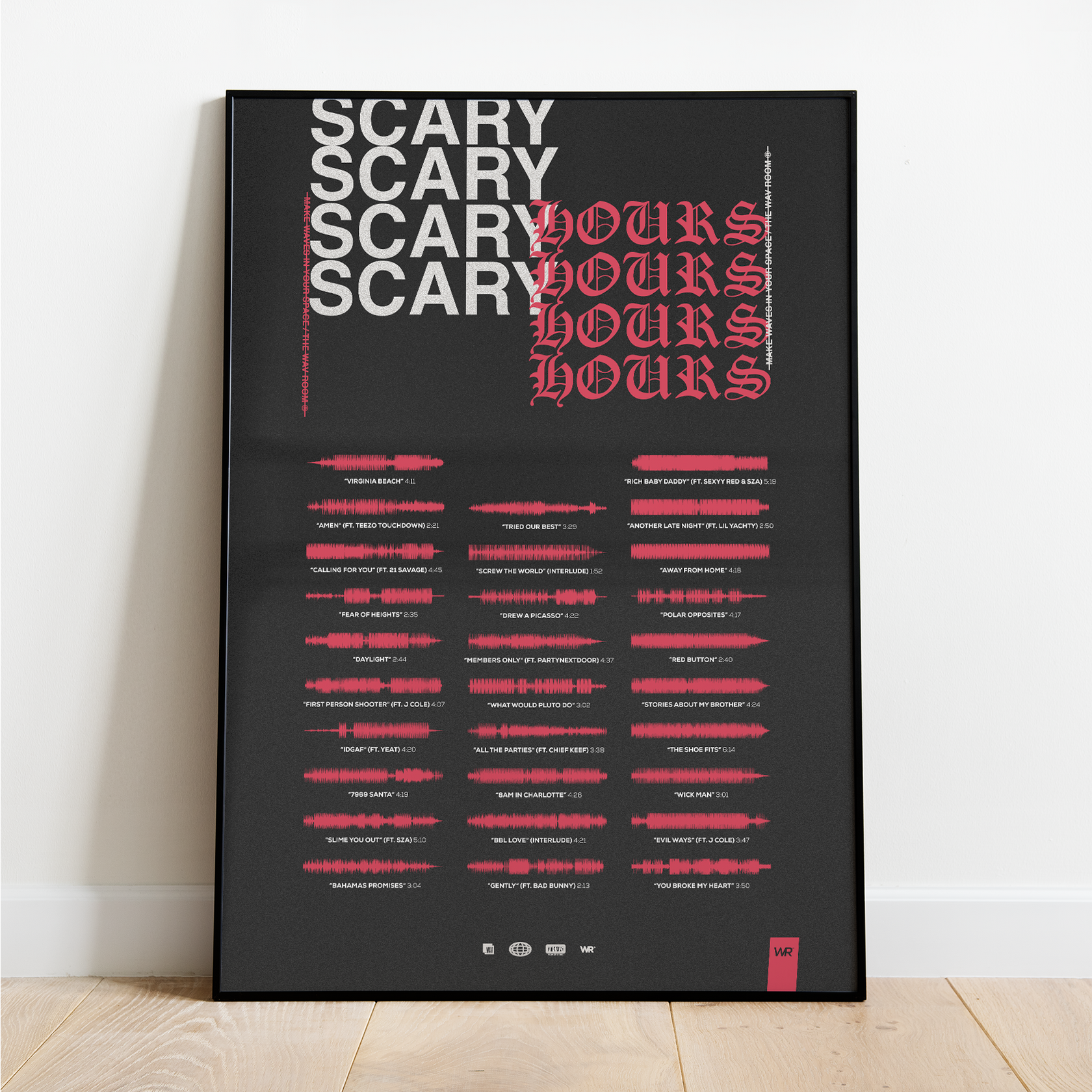 "For All the Dogs (Scary Hours)" by Drake | Soundwave Art Print Poster ...