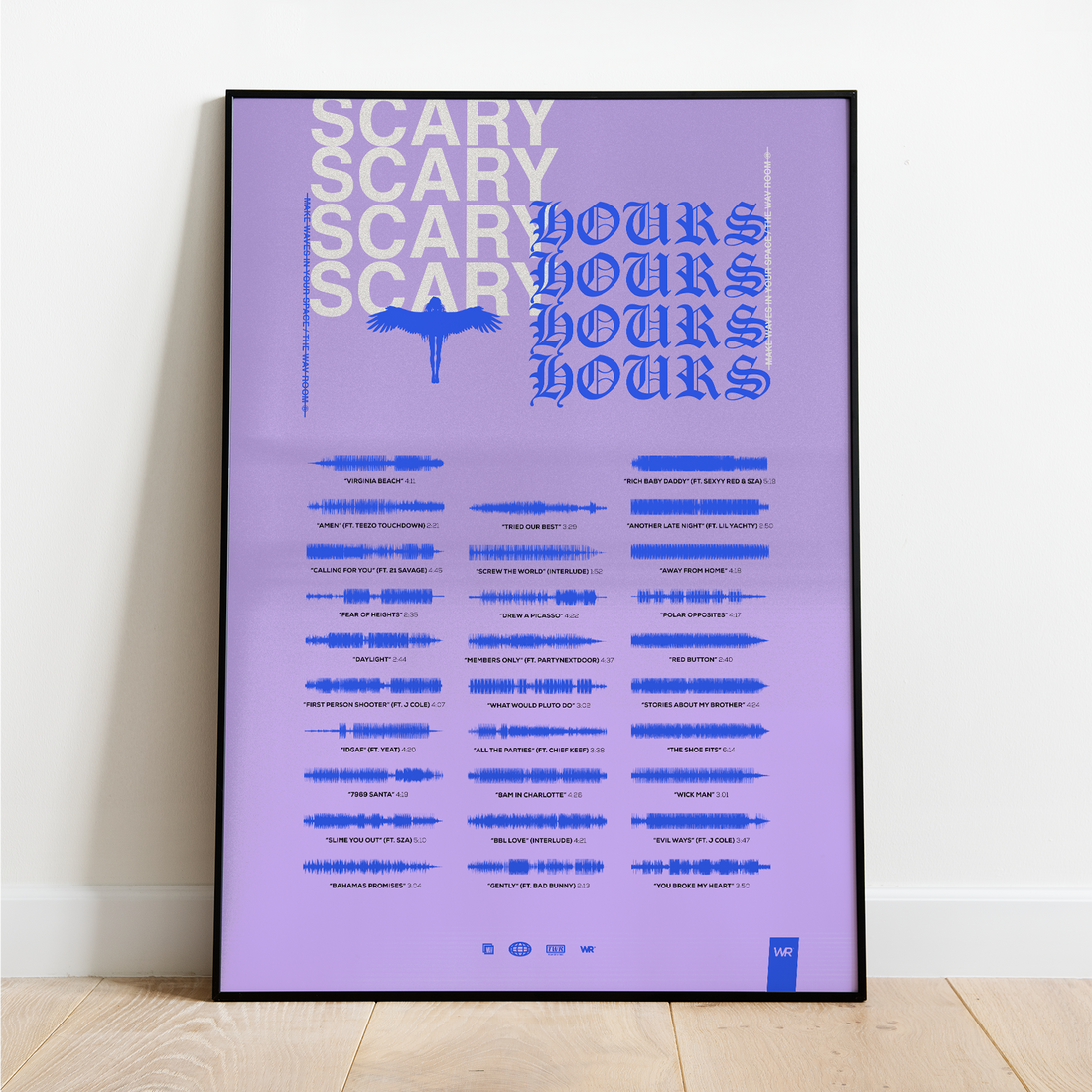 "For All the Dogs (Scary Hours)" by Drake | Soundwave Art Print Poster ...
