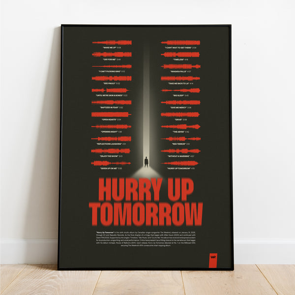 "Hurry Up Tomorrow" by The Weeknd | Soundwave Art Print Poster – The ...
