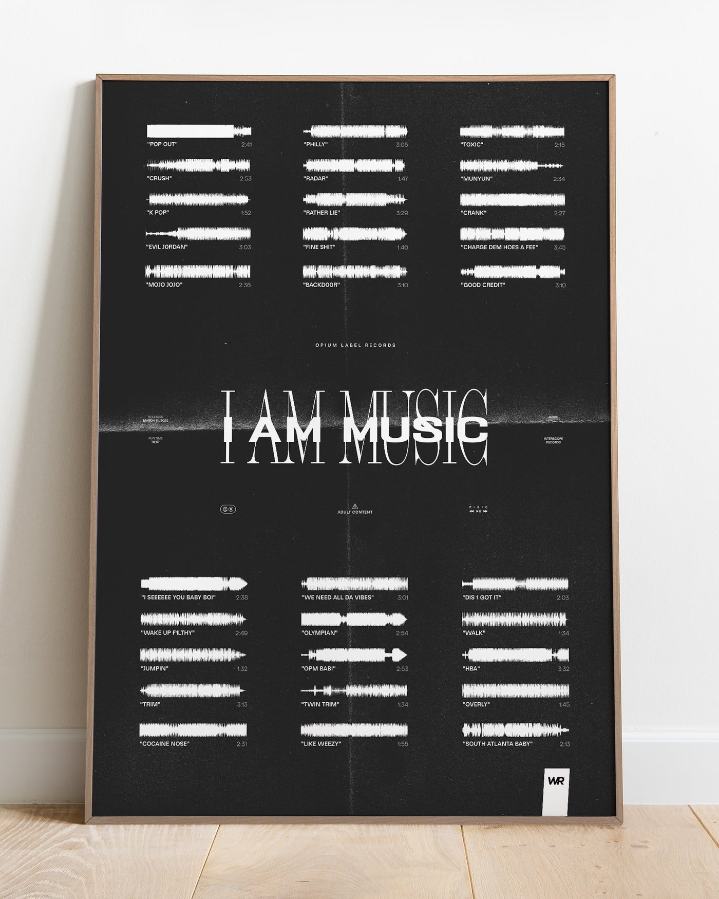 "I AM MUSIC" by Playboi Carti | Soundwave Album Cover Art Poster – The ...