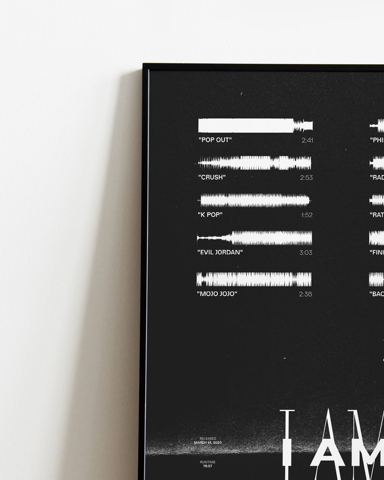 "I AM MUSIC" by Playboi Carti | Soundwave Album Cover Art Poster – The ...