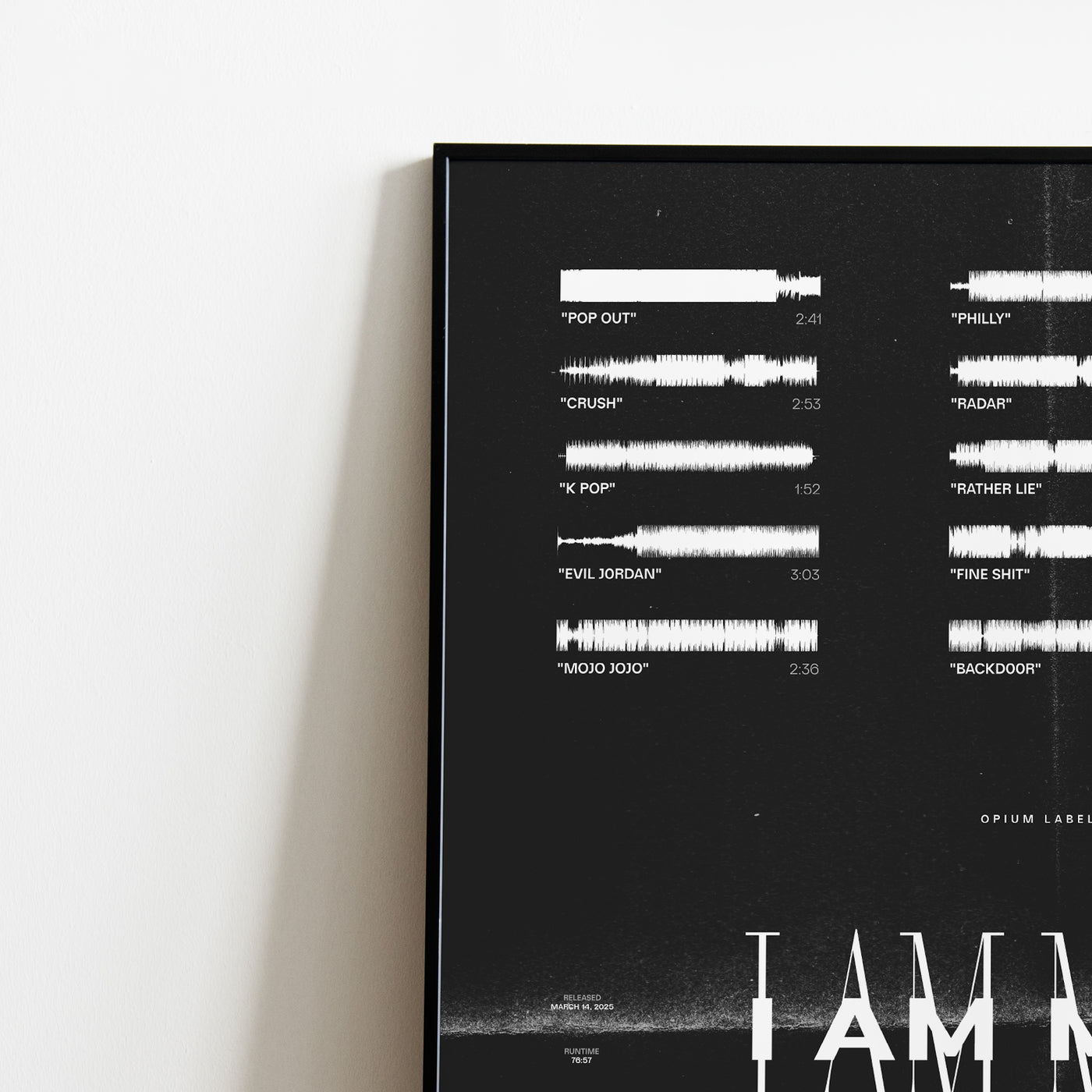 "I AM MUSIC" by Playboi Carti | Soundwave Album Cover Art Poster – The ...