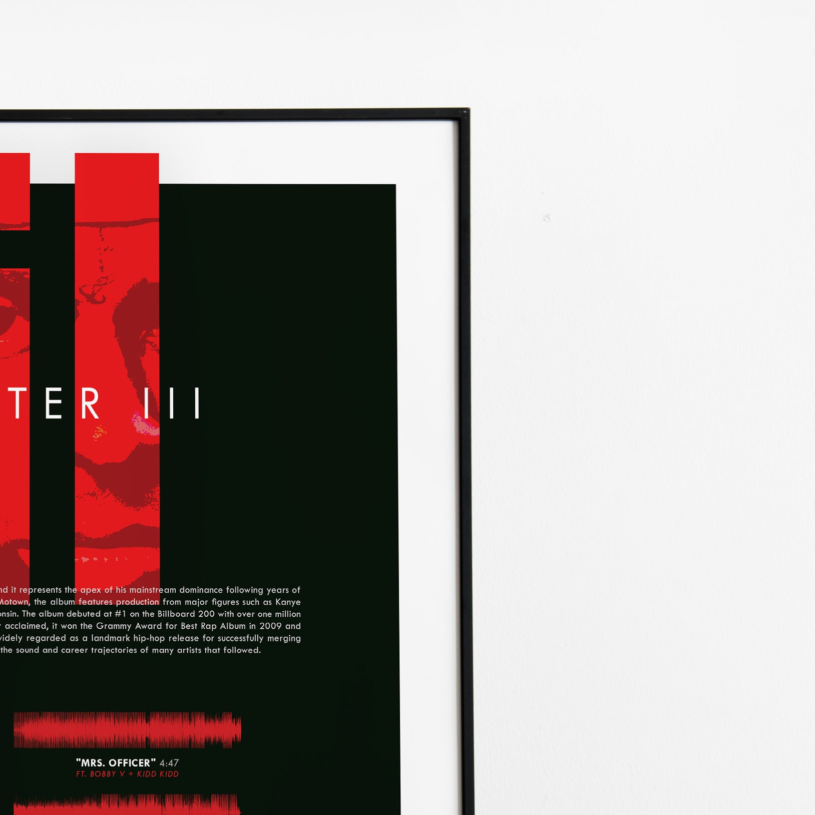 "Tha Carter 3" by Lil Wayne | Soundwave Art Print Poster – The Wav Room