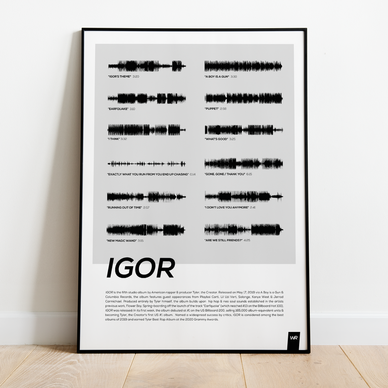 "IGOR" by Tyler, the Creator | Soundwave Art Print Poster – The Wav Room