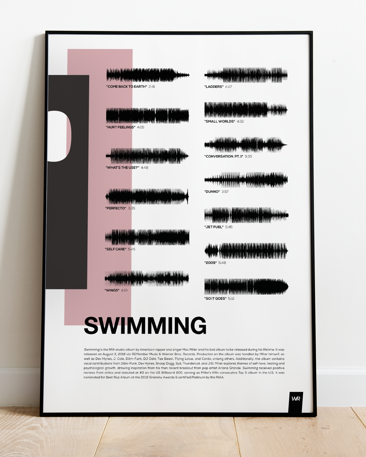 "Swimming" by Mac Miller | Soundwave Music Album Poster – The Wav Room